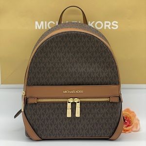 Michael Kors | Bags | Michael Kors Kenly Medium Backpack Brown | Poshmark